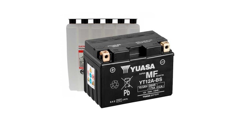 Batterie Yuasa YT12A-BS (CT12A-BS / CT12ABS / BT12A / FT12A / 12ABS)